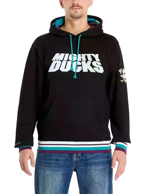 Mitchell & Ness Graphic Print Hoodie - Black