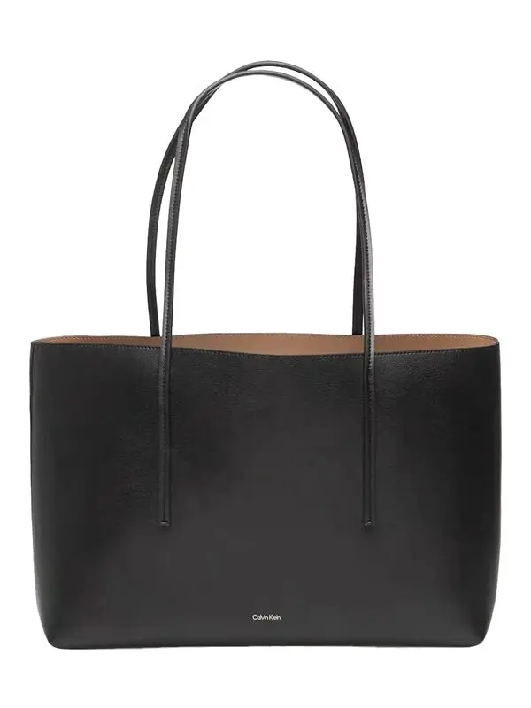 Calvin Klein Foil Logo Tote Bag - Black