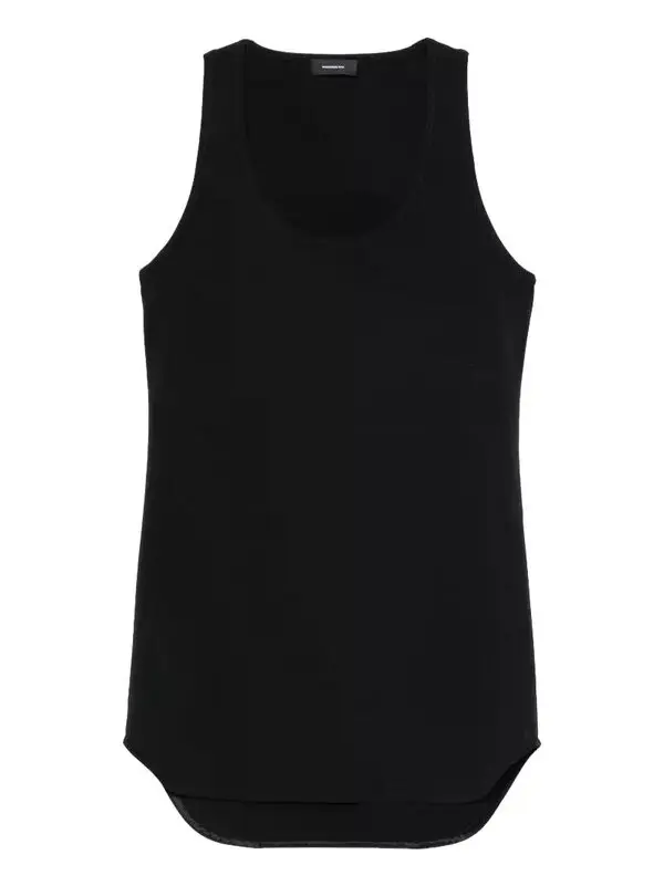 Wardrobe.NYC Mini Ribbed Tank Top - Black