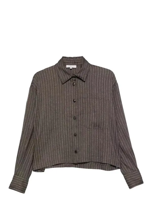 Antonelli Firenze Stripe-pattern Shirt - Brown