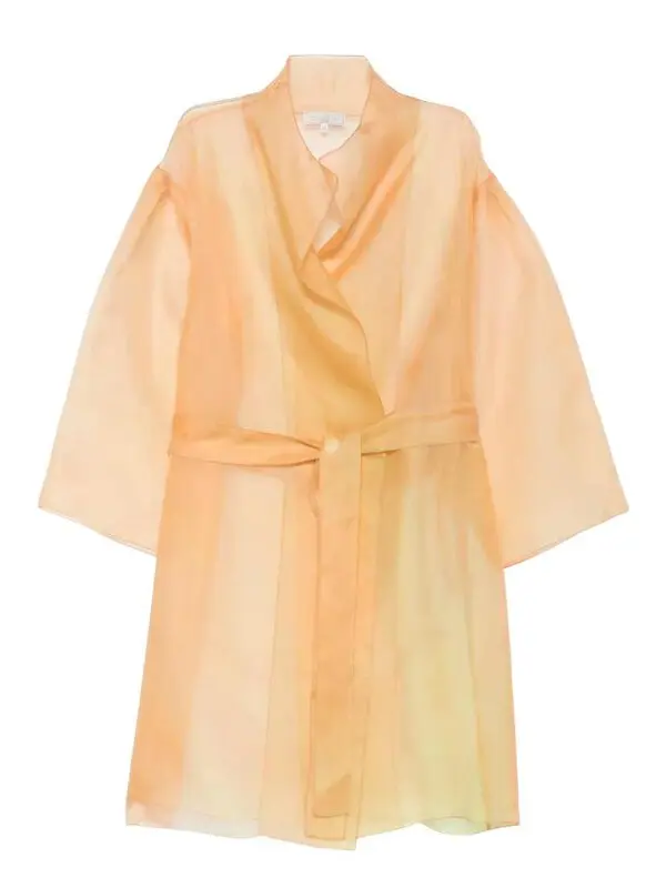 Antonelli Firenze Belted Wrap Coat - Orange