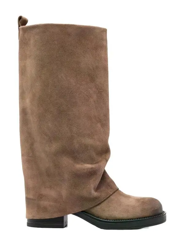 GISEL MOIRE Manchester Boots - Brown