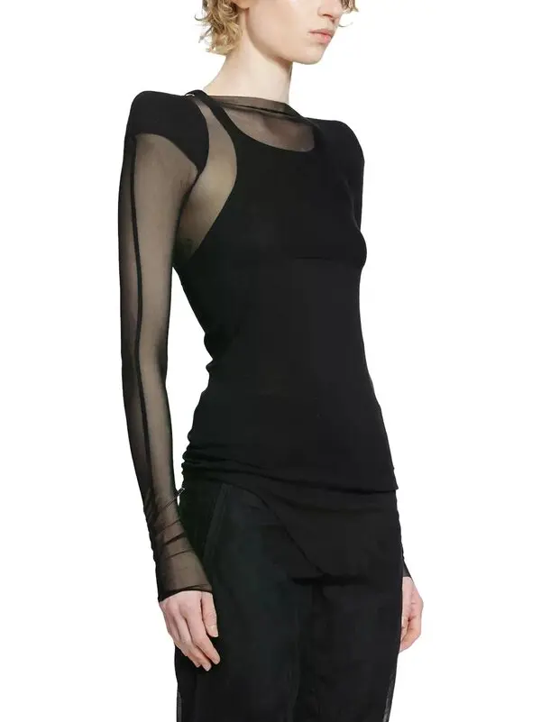 Rick Owens Temple Helm Top - Black