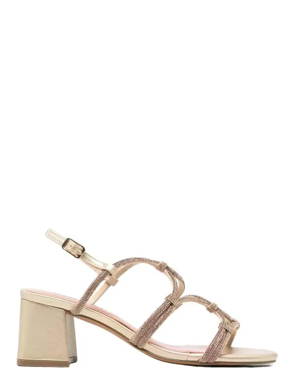 BIBI LOU Crystal-embellished Slingback Sandals - Gold