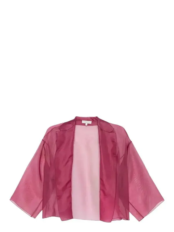 Antonelli Firenze Emma Sheer Silk Jacket - Pink
