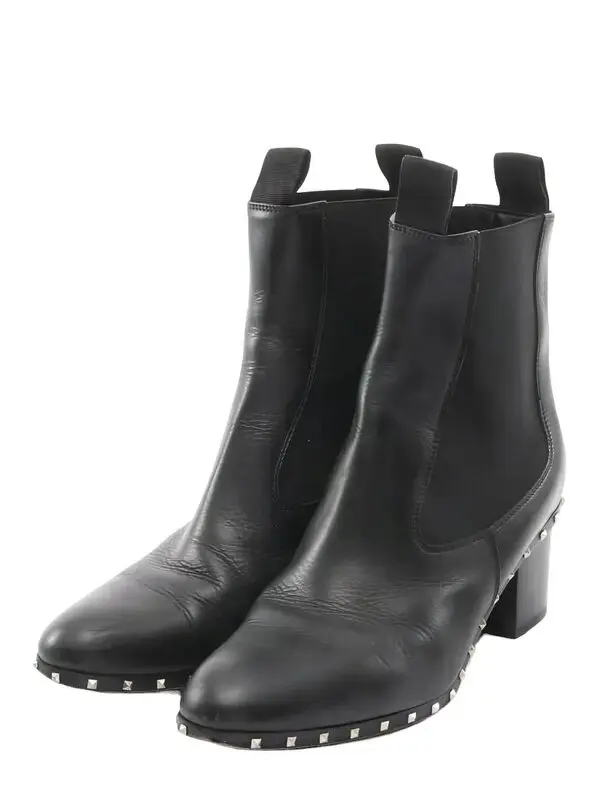 Valentino Garavani 2000s Rockstud Leather Boots - Black