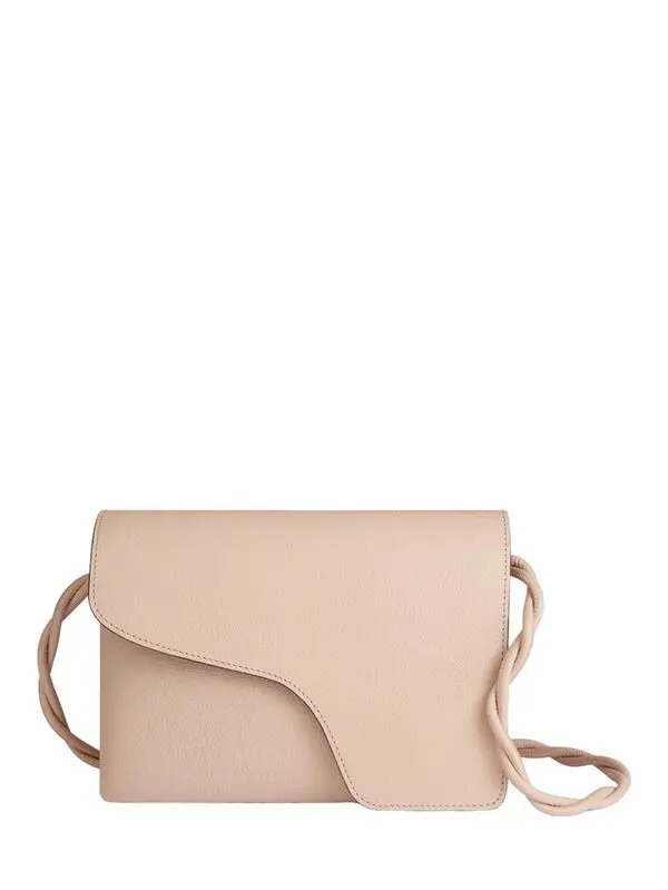 ATP ATELIER Duronia Grained Leather Mini Crossbody Bag - Cipria