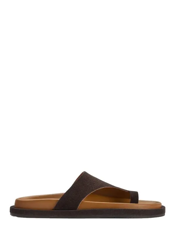 ATP ATELIER Rosanna Suede Sandals - Walnut