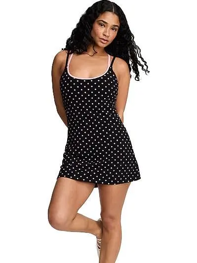 Pink All-day Cotton™ Strappy Mini Dress - Print