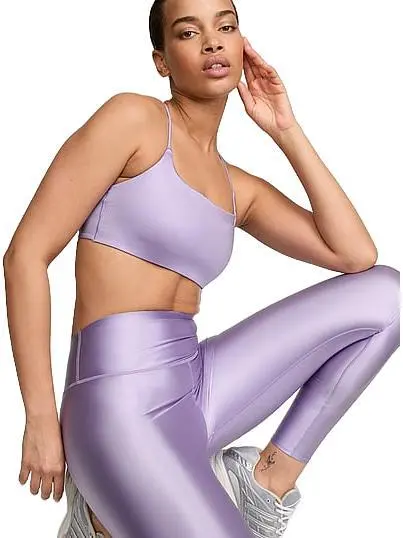 Victoria's Secret Vsx Glossytech™ Strappy-back Sports Bra - Purple