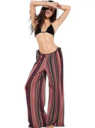 Victoria's Secret Swim Beachwear Shimmer Wide-leg Pant - Print