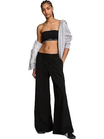 Victoria's Secret Vsx Activeflex Wide-leg Pant - Black