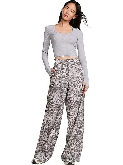 Victoria's Secret Vsx Activeflex Wide-leg Pant - Print