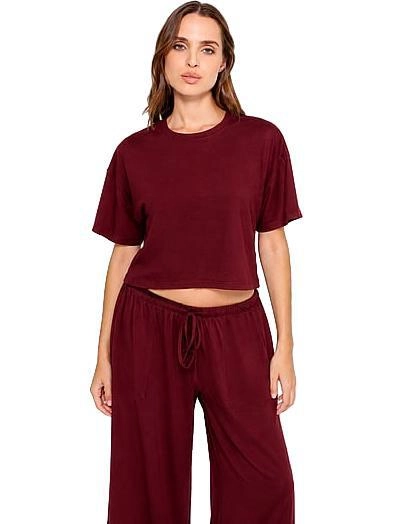 Victoria's Secret Cloud Crop Tee - Red