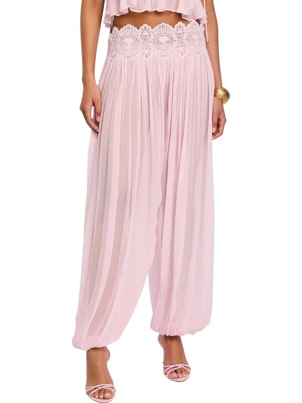 Retrofete Dreamy Chiffon Pant - Rosa