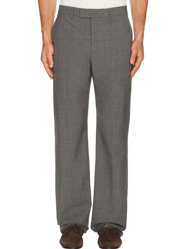 Valentino Garavani Pantalone Wool Pant - Nero & Grigio