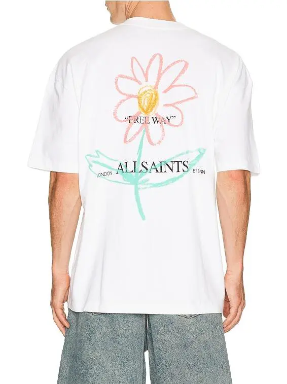 ALLSAINTS Crayo Short Sleeve Crew In Optic In . Also - White
