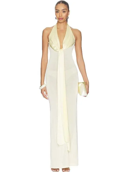 AYA MUSE Nayra Maxi Dress - Yellow