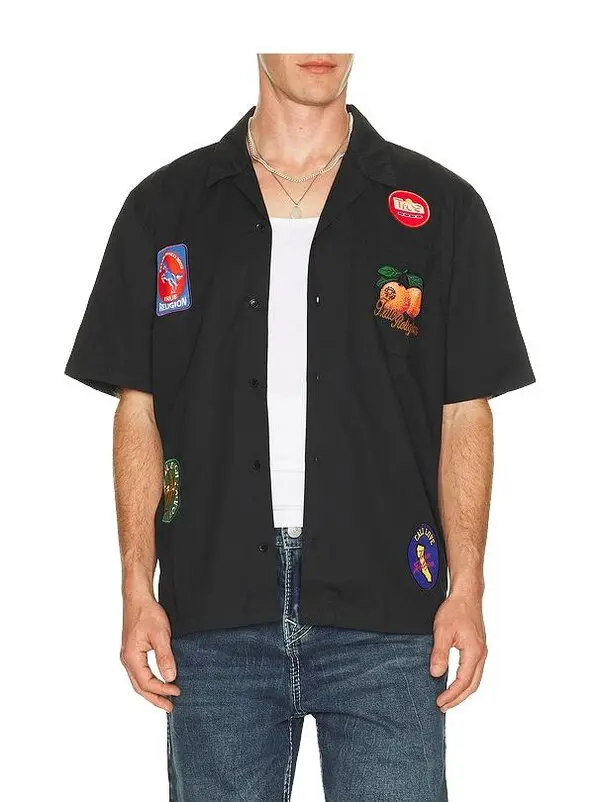 True Religion Camp Collar Shirt In . Also - Black