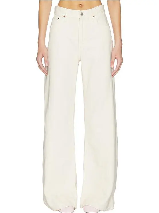MOTHER Lil Petite Lemon Twist Sneak Jeans - Ivory