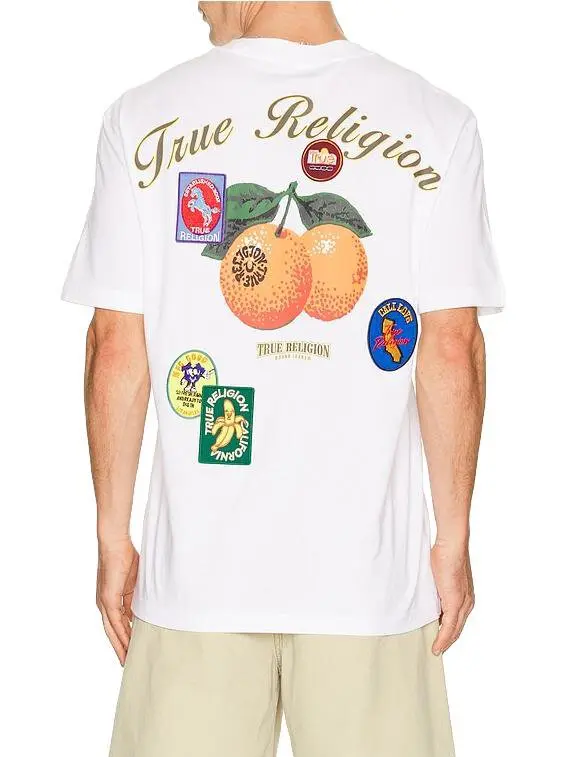 True Religion Orchard Stamps Tee In . Also - White