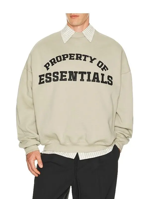 Fear Of God Property Lounge Crewneck Sweatshirt - Grey