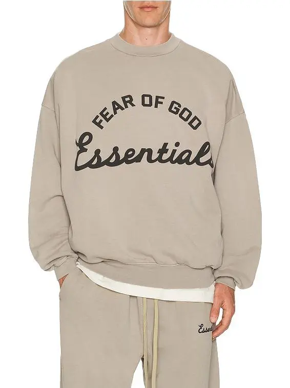 Fear Of God Training 90's Crewneck Sweatshirt - Grey