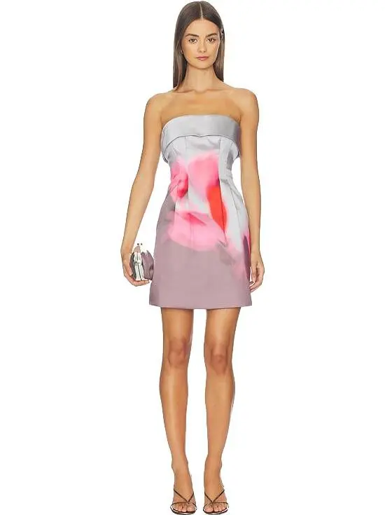 AMUR Zelie Mini Dress - Grey