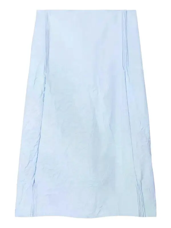 Tory Burch Crinkled Viscose Skirt - Blue