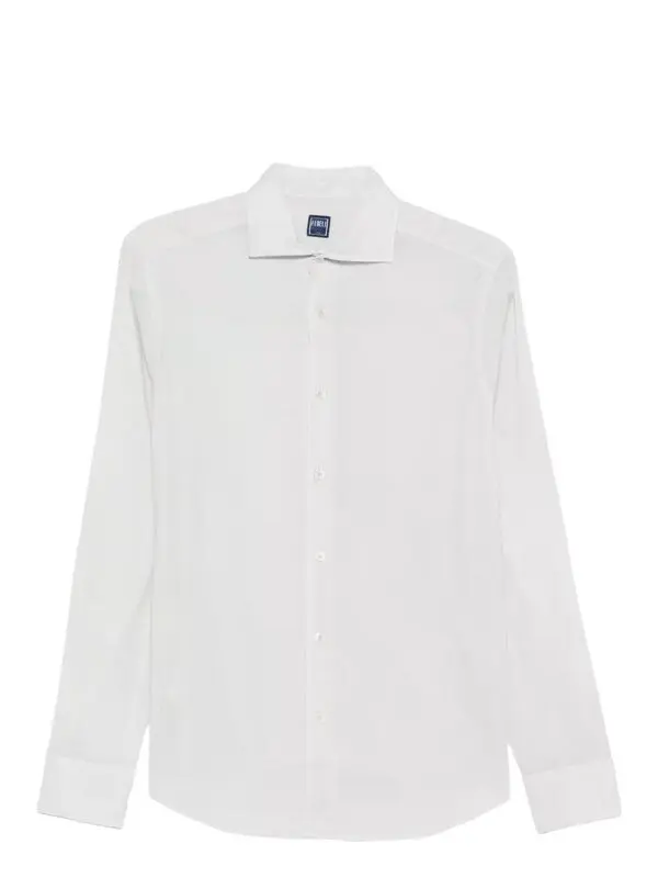 Fedeli Sean Spread-collar Shirt - Grey