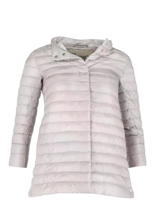 Herno Padded Quilted Coat - Grey