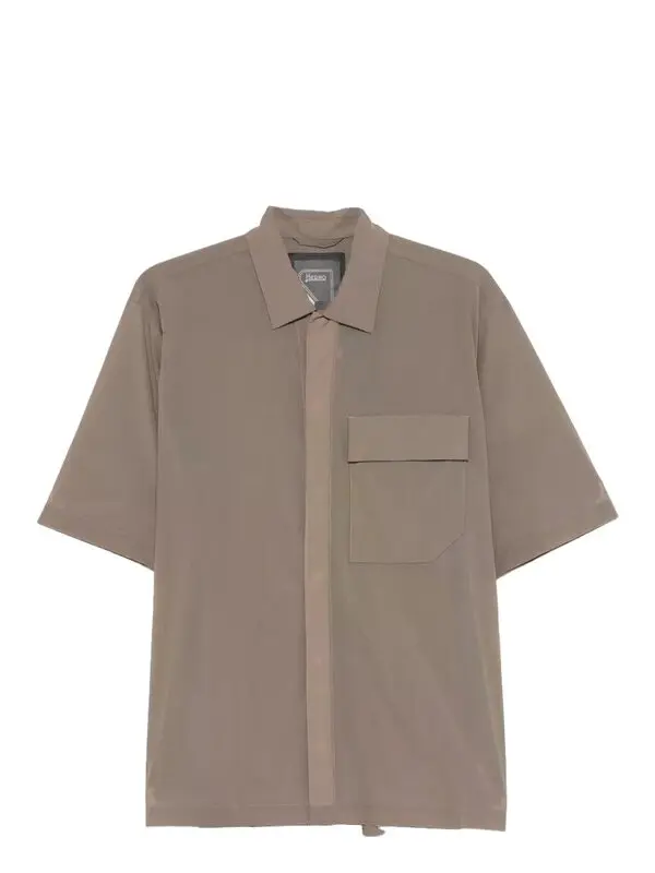 Herno Ripstop-pattern Shirt - Brown