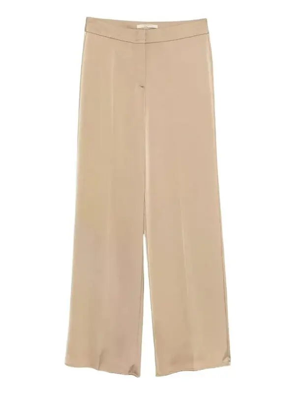 PENNYBLACK Satin Finish Wide-leg Trousers - Neutrals