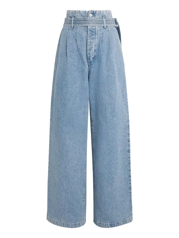 AGOLDE X Maria Mcmanus Corset Wide-leg Jeans - Blue