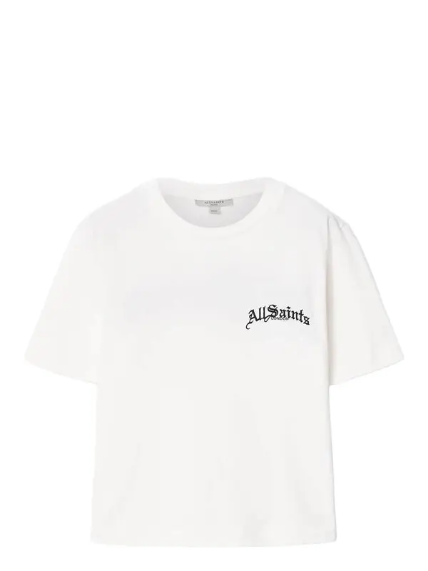 ALLSAINTS Organic Cotton Logo Lisa T-shirt - White
