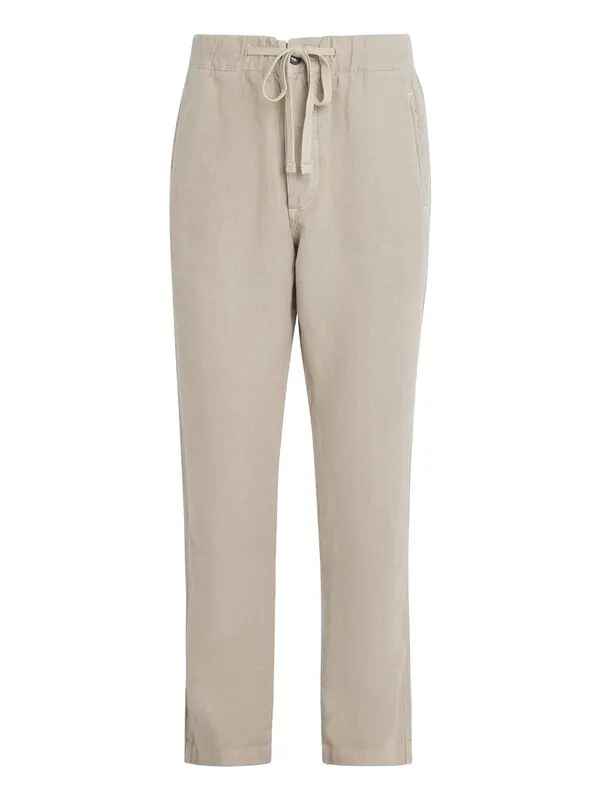 Citizens Of Humanity Linen Straight Trousers - Beige
