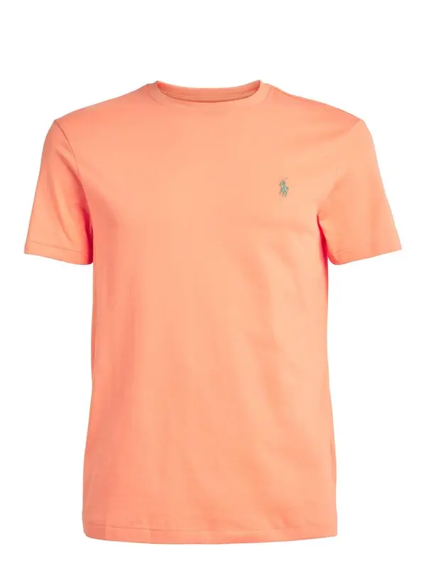 Polo Ralph Lauren Cotton Custom Slim-fit T-shirt - Orange