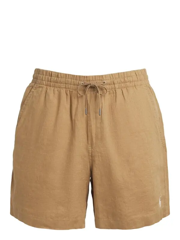 Polo Ralph Lauren Linen Drawstring Shorts - Beige