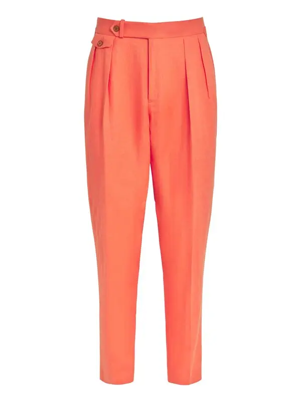 Polo Ralph Lauren Linen Tailored Trousers - Orange