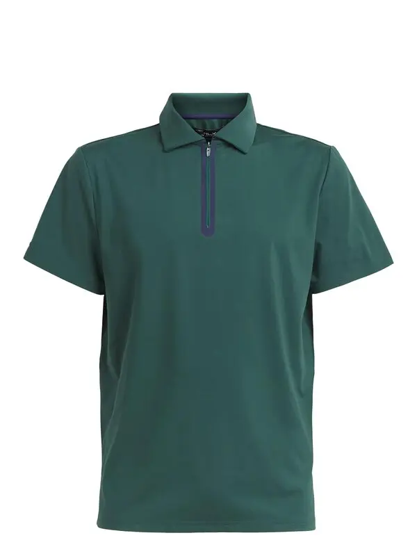 Rlx Ralph Lauren Tailored Fit Performance Polo Shirt - Green