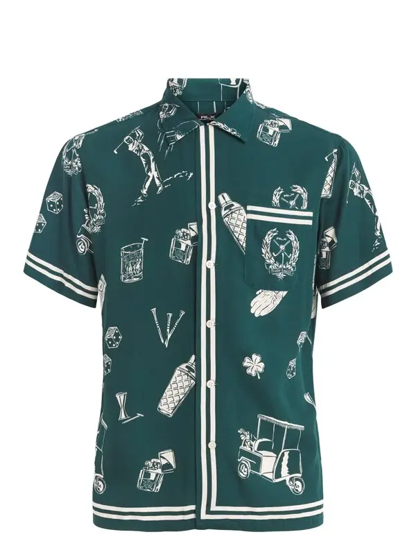 Rlx Ralph Lauren Sport Print Shirt - Green