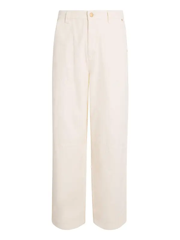 ABOUT:BLANK Cotton Carpenter Trousers - Ivory