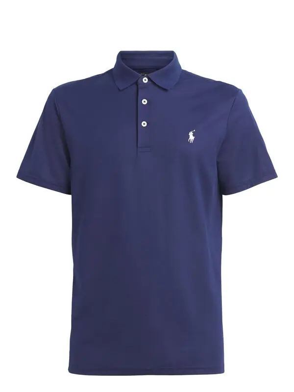 Rlx Ralph Lauren Tailored Fit Performance Polo Shirt - Navy