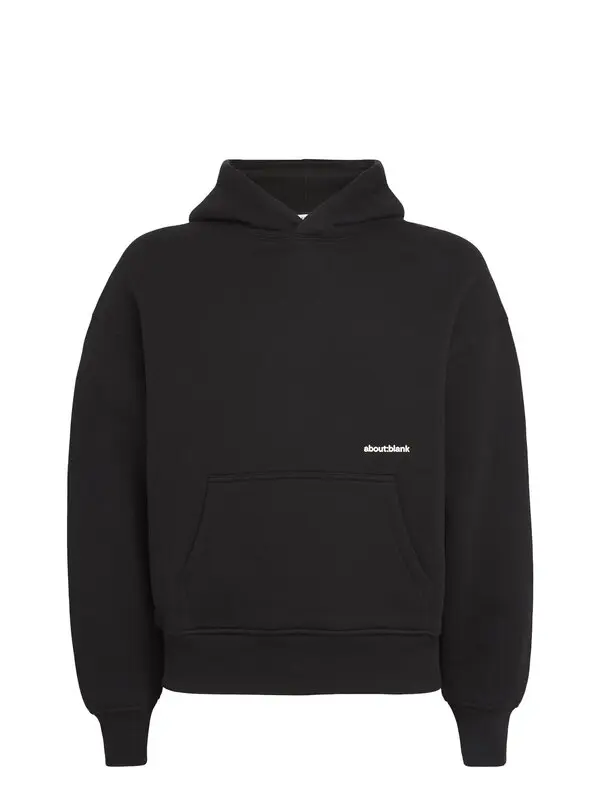 ABOUT:BLANK Cotton Loopback Hoodie - Black