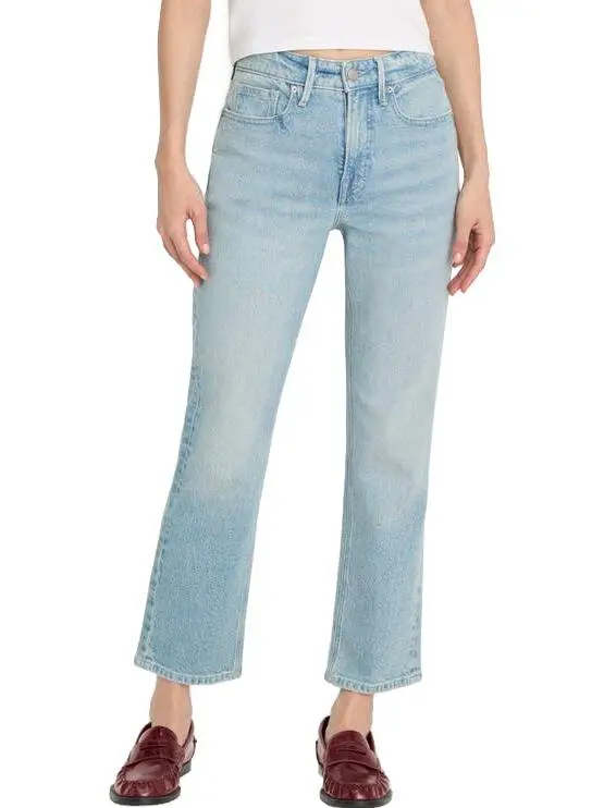 Good American High Waist Ankle Straight Leg Jeans - Indigo1137