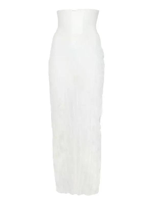TOTEME Crinkled Maxi Skirt - White