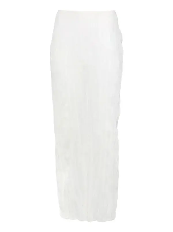 TOTEME Crinkled Maxi Skirt - White