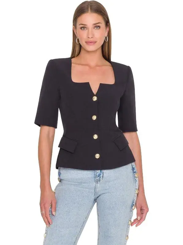 Generation Love Tilly Crepe Jacket - Black
