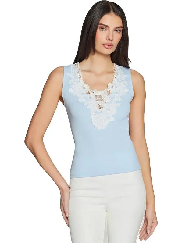 Generation Love Elna Lace Sleeveless Top - Blue