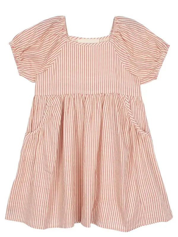 MABEL + HONEY Striped Dress - Red